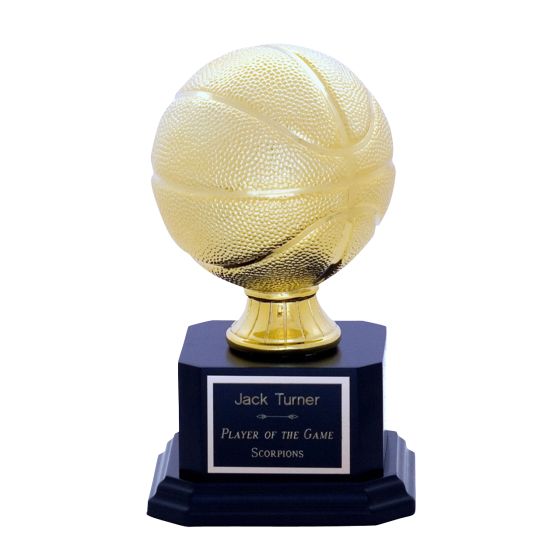 Golden Basketball Trophy