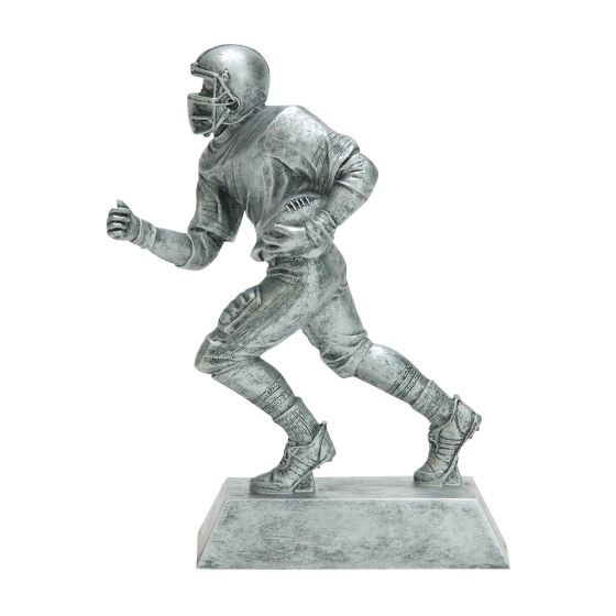 Silver Running Back Football Resin Trophy