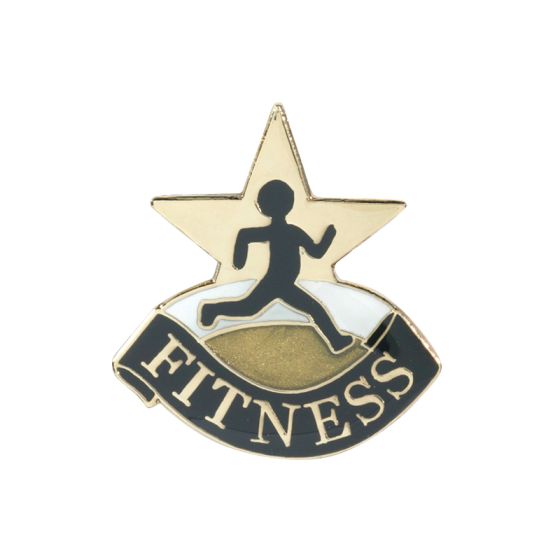 Fitness Achievement Lapel Pin