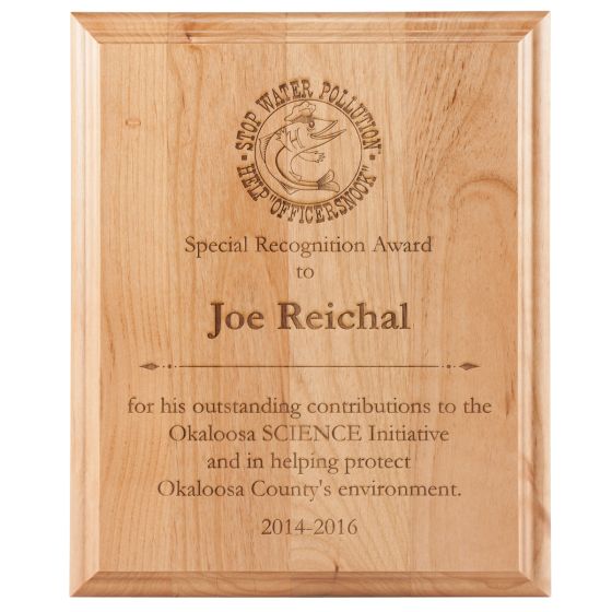Laser Engraved Wood Plaques