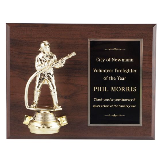 Engraved Firefighter Plaque